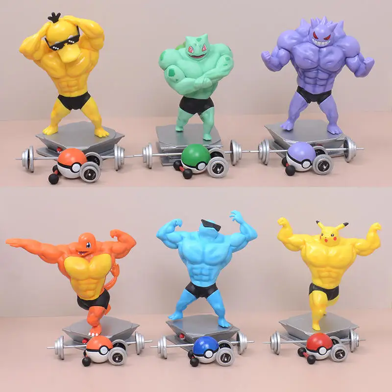 Muscle Pokémon Action Figures - PVC Anime Toys for Collectors ...