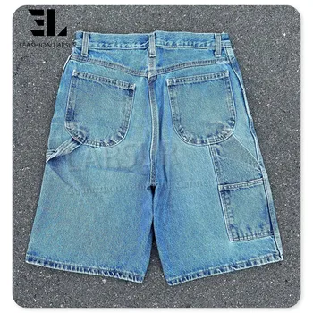 Larsur Custom Factory Distress Wash Canvas Twill Denim Baggy Skate ...