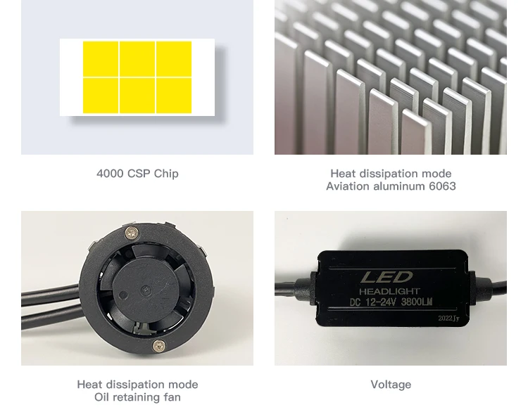 Aurora Patent Led Headlight Bulb 12v Dc 6000k H4 H7 H12 Car Led ...