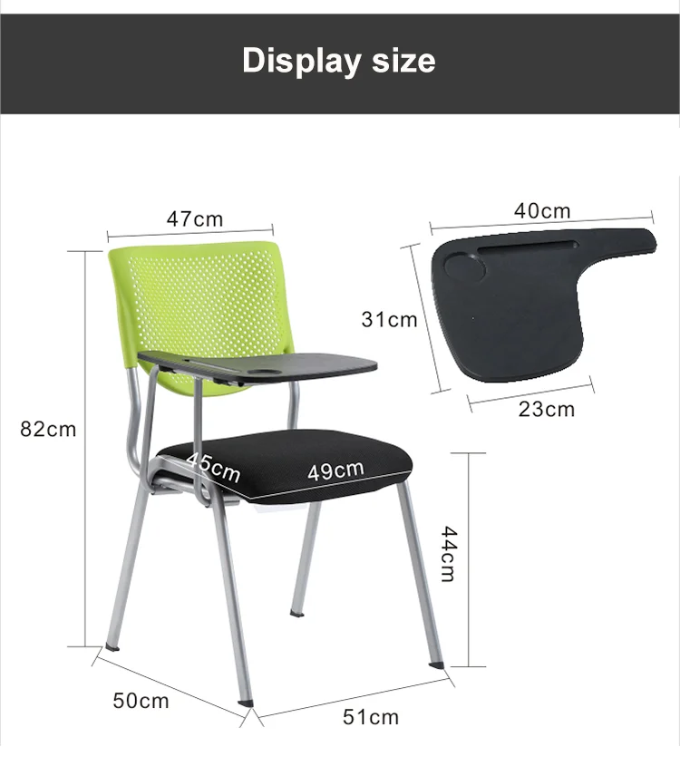 Fashion School Furniture Plastic Conference Chair Training Chair With ...