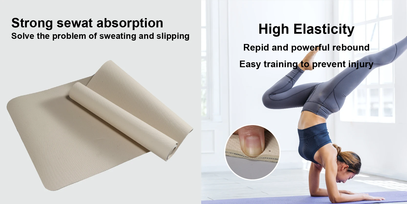 Wholesale Gym Organic Exercise Anti-Tear Eco Friendly Yoga Mat
