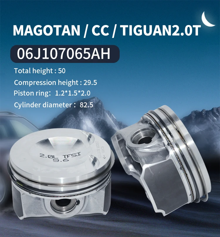Auto Engine Parts Piston Parts Piston Assembly For Vw Magotan Cc Tiguan ...