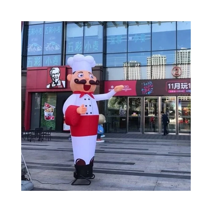 Cartoon chef outdoor decoration inflatable air dancer| Alibaba.com