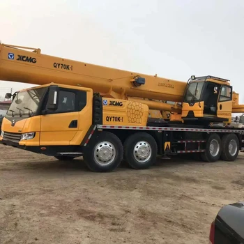 70 Tons Hydraulic Crane Machine 48.5m Mobile Crane Truck Crane Qy70k ...