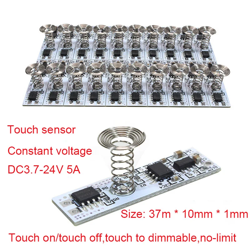 Pir Sensor Dc3.7v12v24v Touch Sensor Switch For Led Strip Light Stair ...