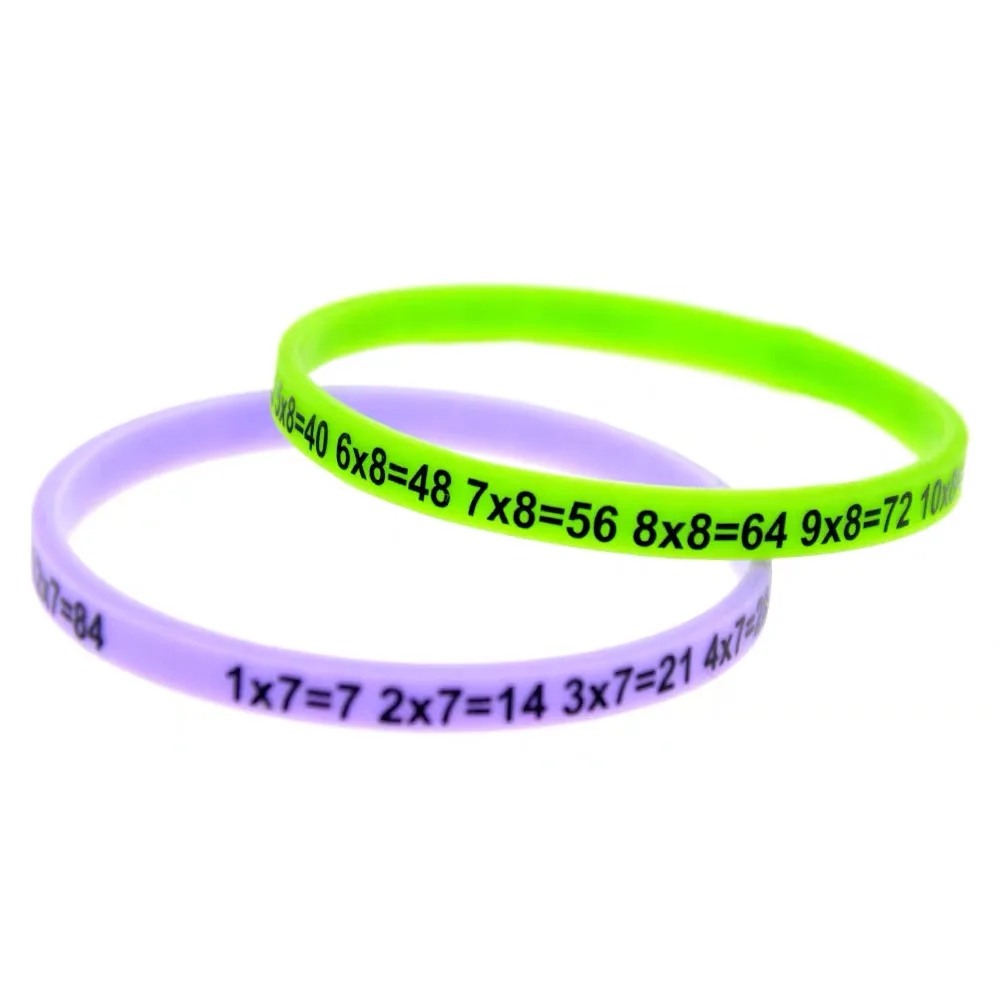 Multiplication Tables Multiplication Formula Silicone Bracelet Student ...