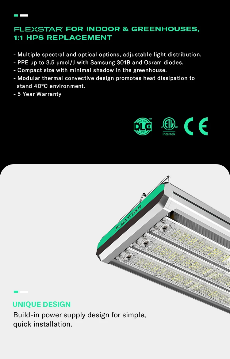 Flexstar 2023 New Design Nova Samsung 730w 1200w Greenhouse Led Light ...