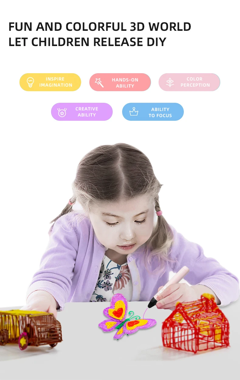 3D Pen for Kids - Educational 3D Printing Drawing Tool