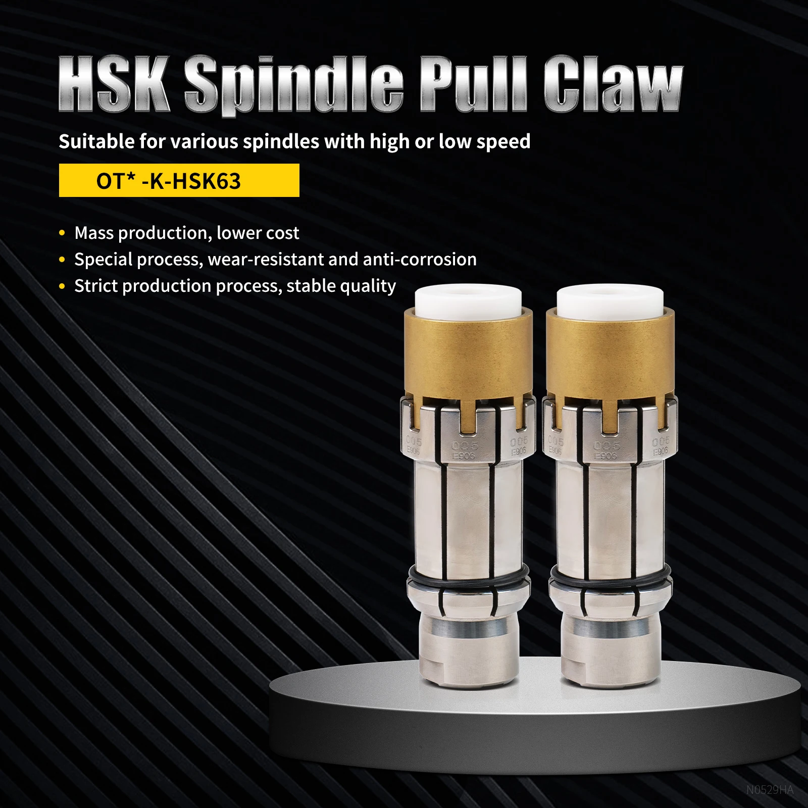 Hsk Spindle Pull Claw Clamping Gripper Seven-petal Suitable For Various ...
