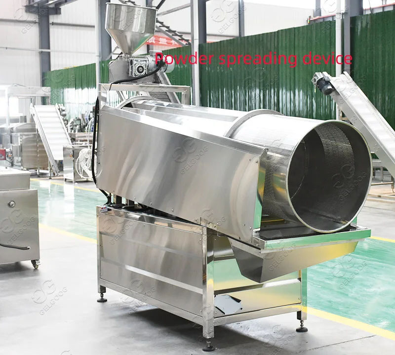 Commercial Stainless Steel Drum Fried Food Seasoning Machine