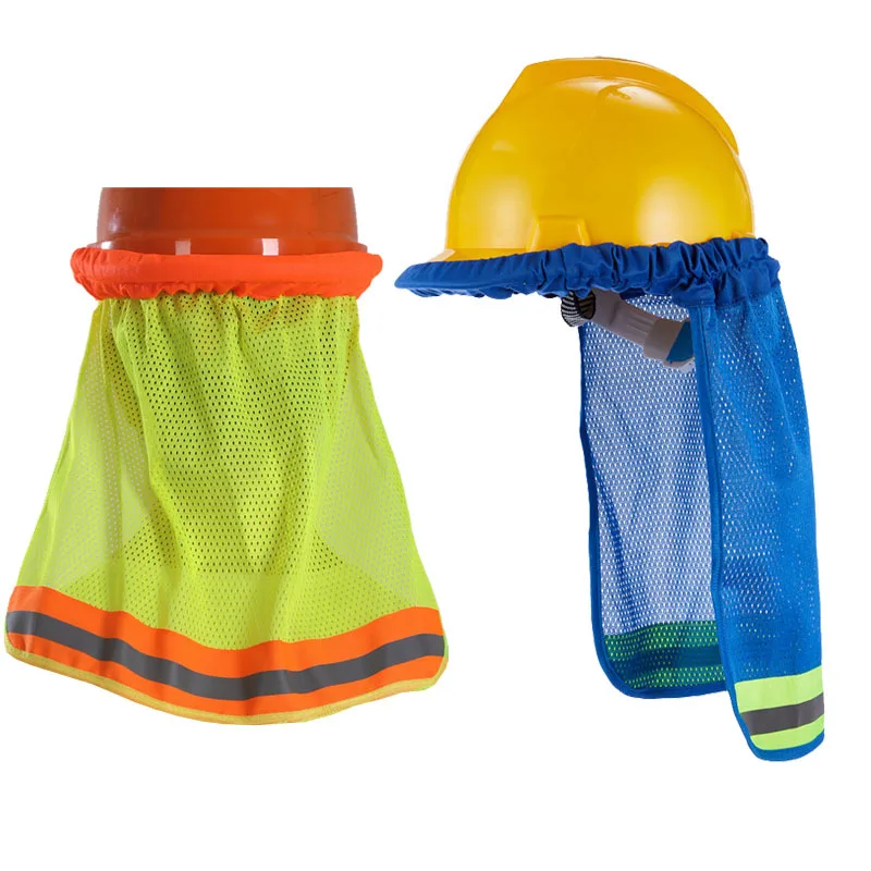 Summer Hi Vis Breathable Mesh Brim Neck Shield Reflective Sun Shade For ...
