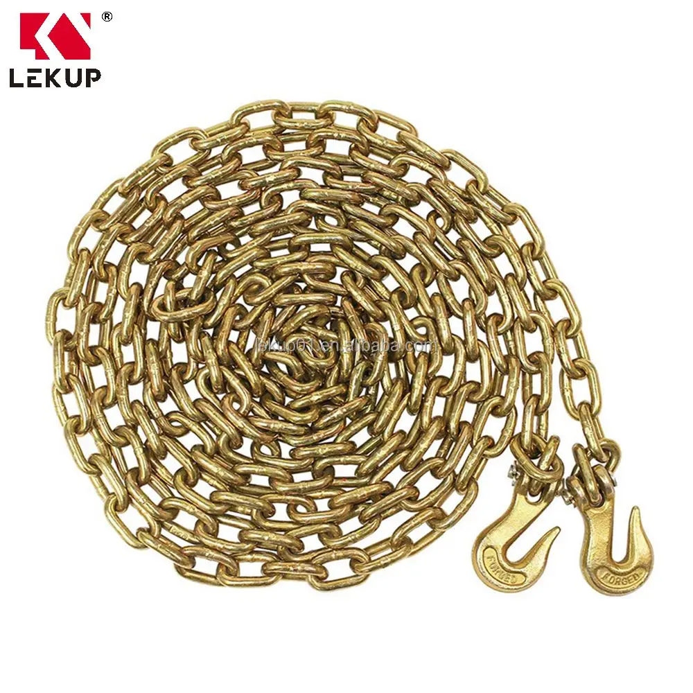 Grade 80 Heavy Duty Alloy Steel Trailer Safety Chain 20FT Transport ...