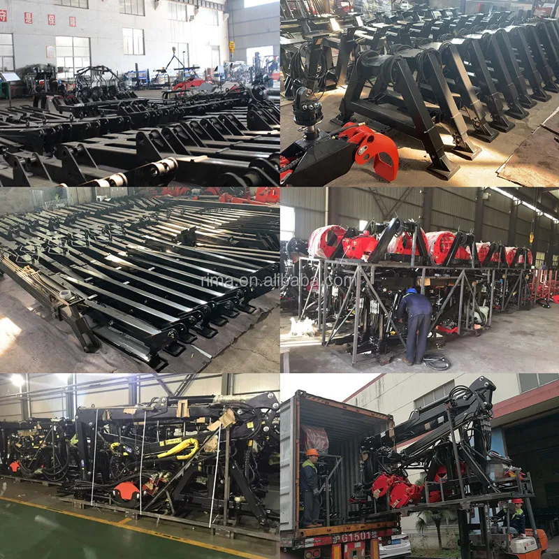 2 Ton Stationary Timber Log Crane with 8.5m Max Reach for Tractor ...