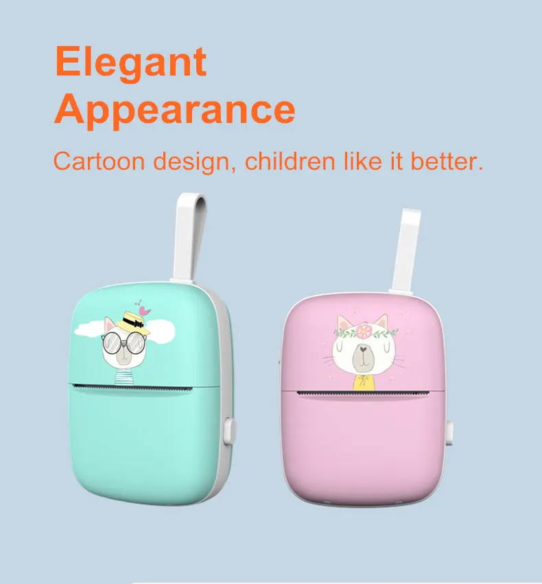 Handheld Mini Inkless Printer - Perfect for Stickers & Photos