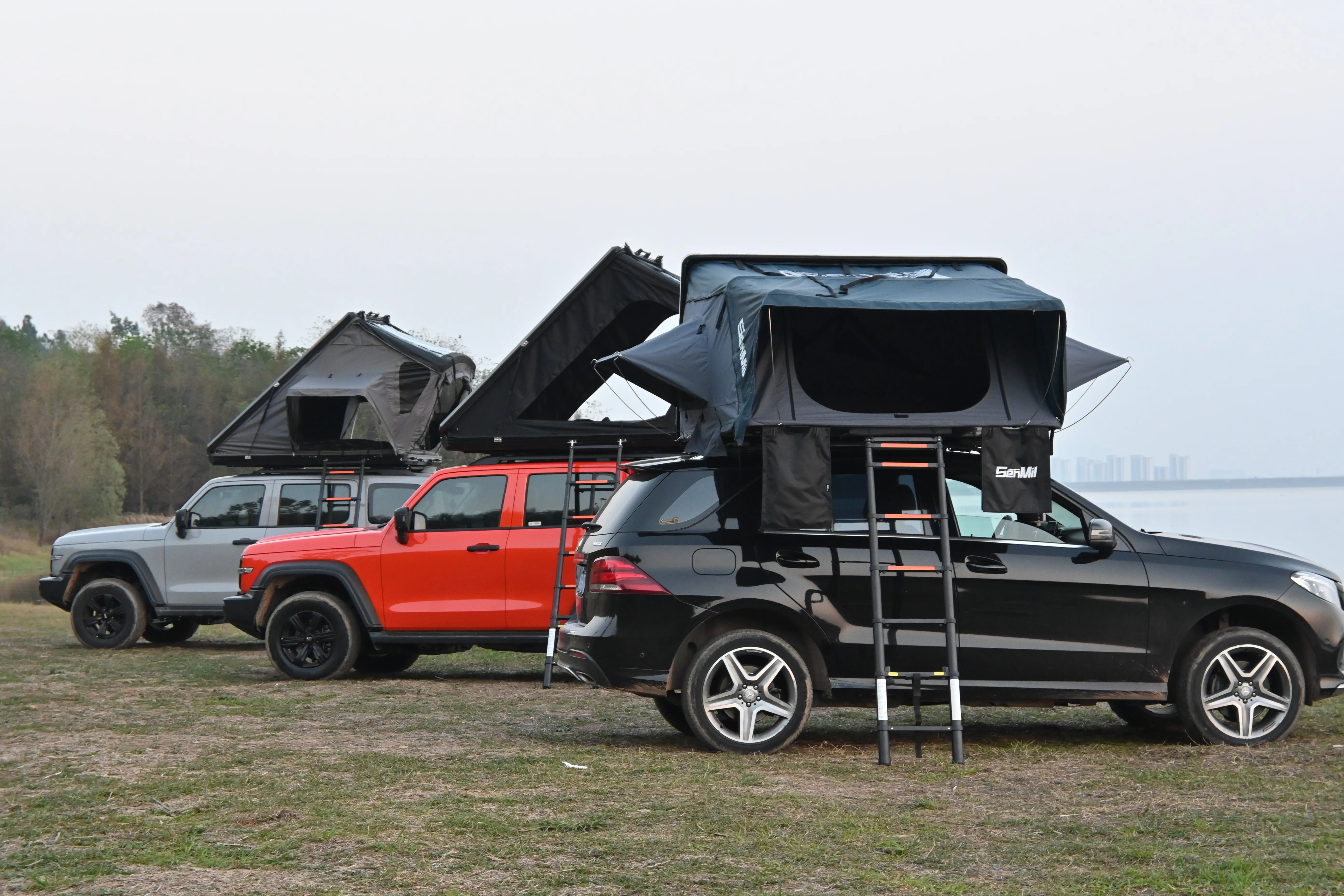 High Quality Roof Top Tent Glamping Tent Luxury 3-4 Person Abs Hard ...