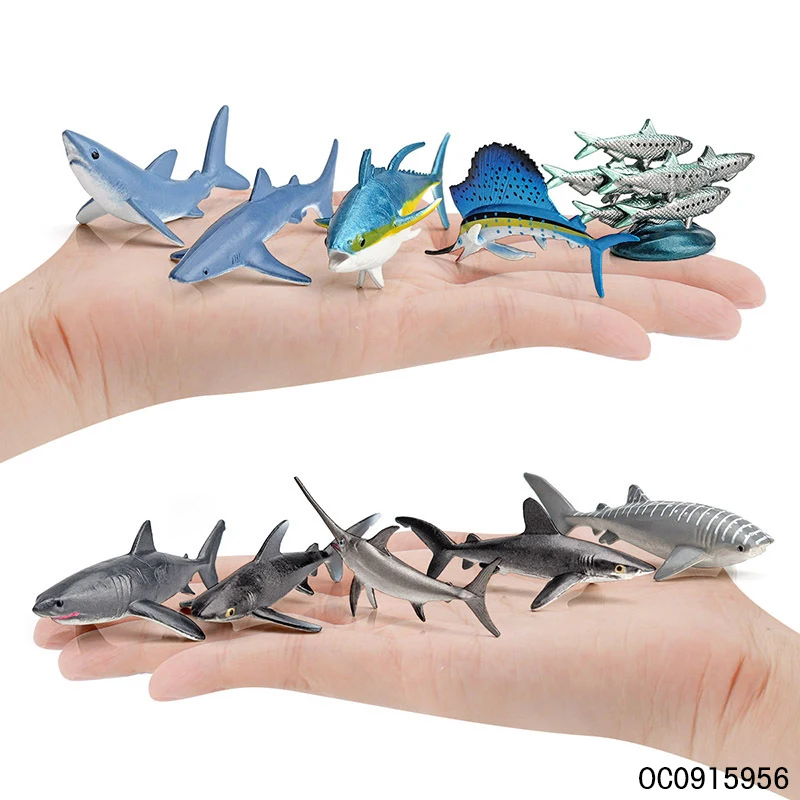Wholesale PVC Toy Custom Realistic Plastic 3D Fish Model Toys for Children