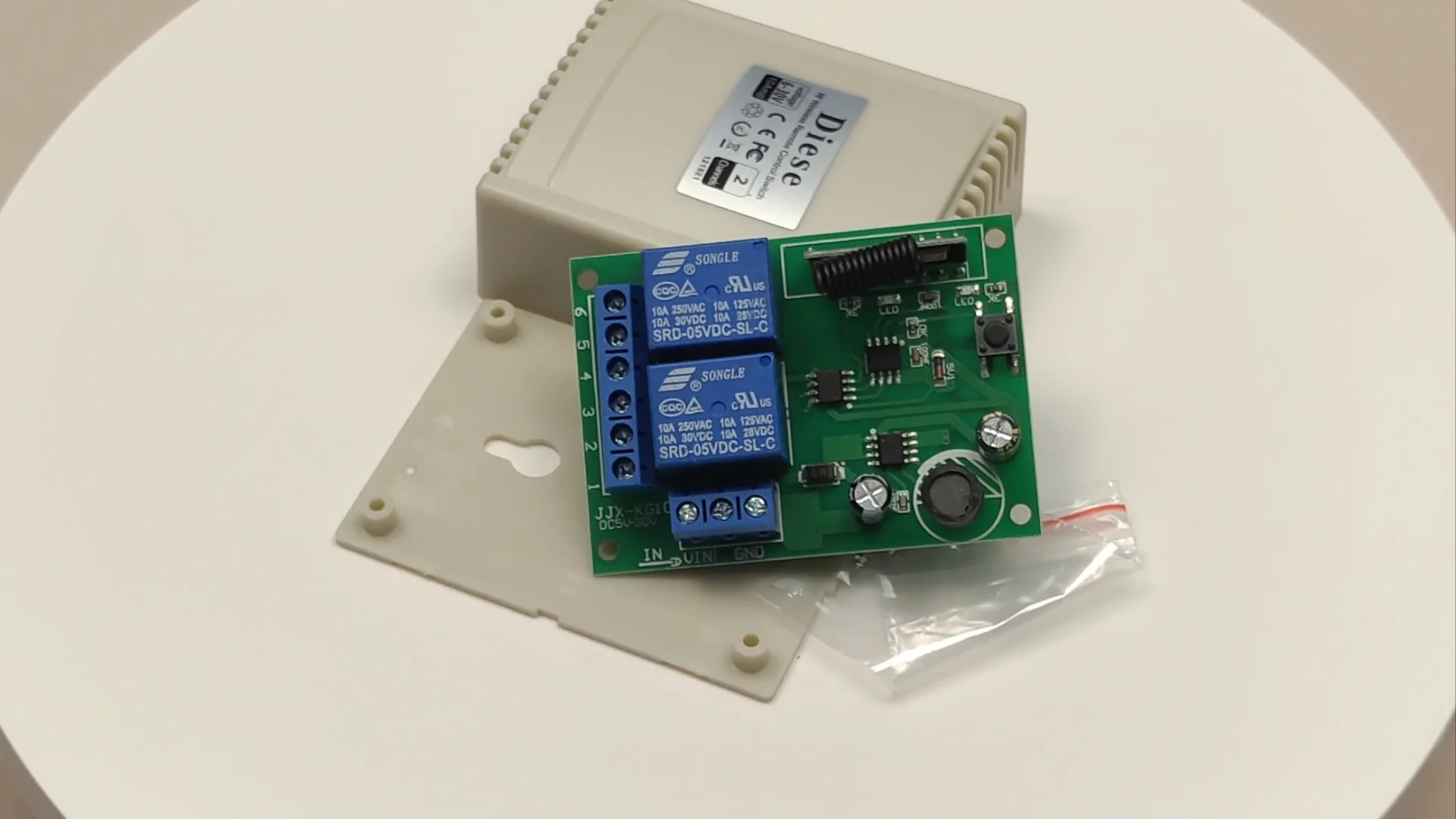 433mhz Dc 12v 24v Universal Wireless Remote Switch Switch 2ch Rf Relay ...