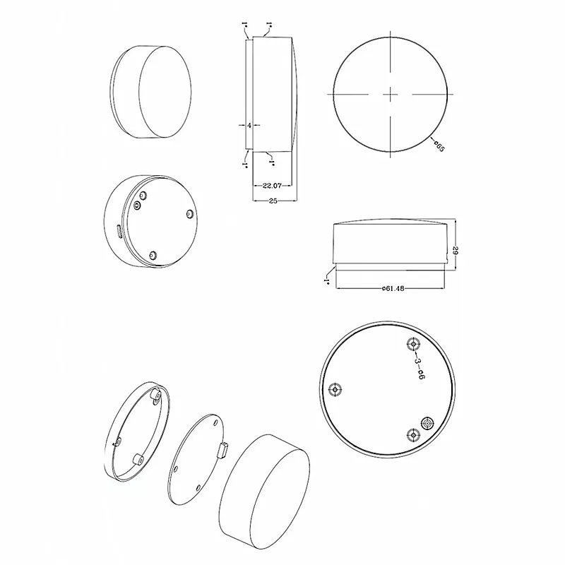 Mini Infrared Repeater Casing - IR Blaster Socket Enclosure