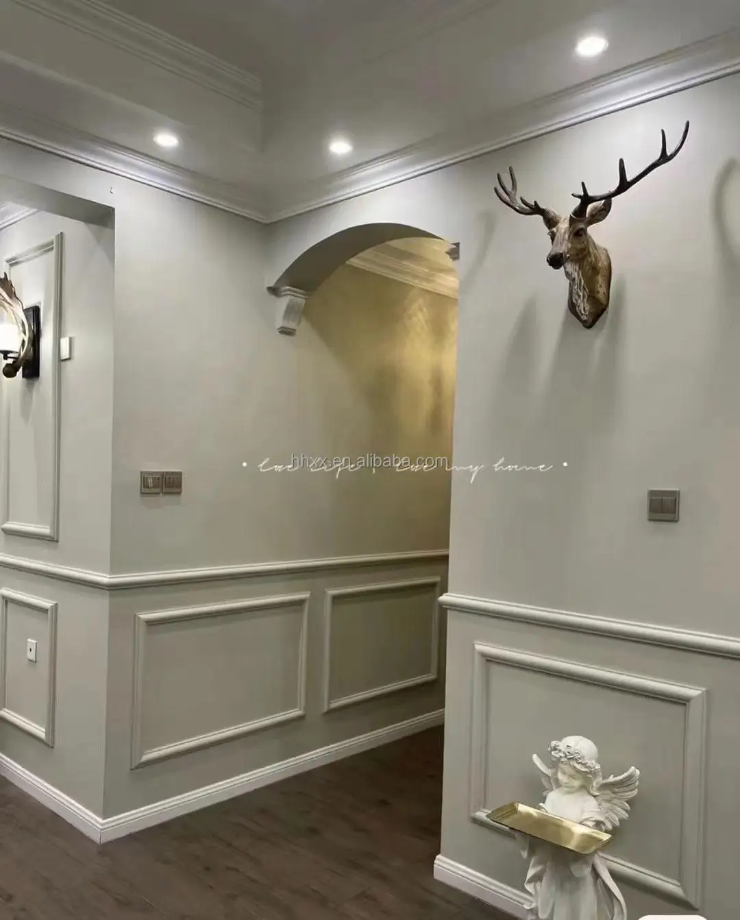 Decorative Corner Plain Panel Moulding - Easy Install