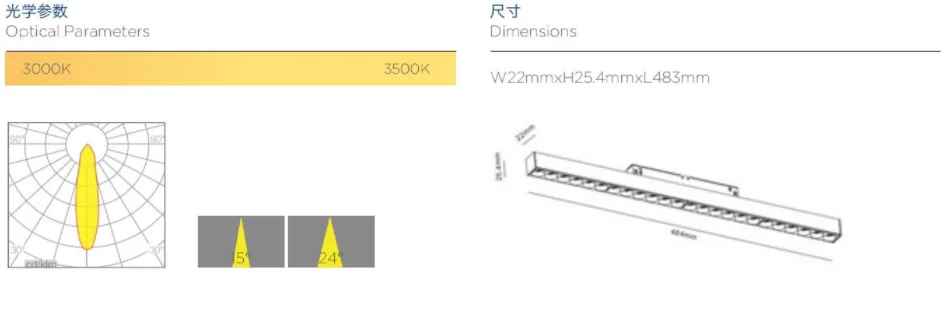 Customized Magnetic LED Track Light with AAG Stucchi Adapter Entity ...