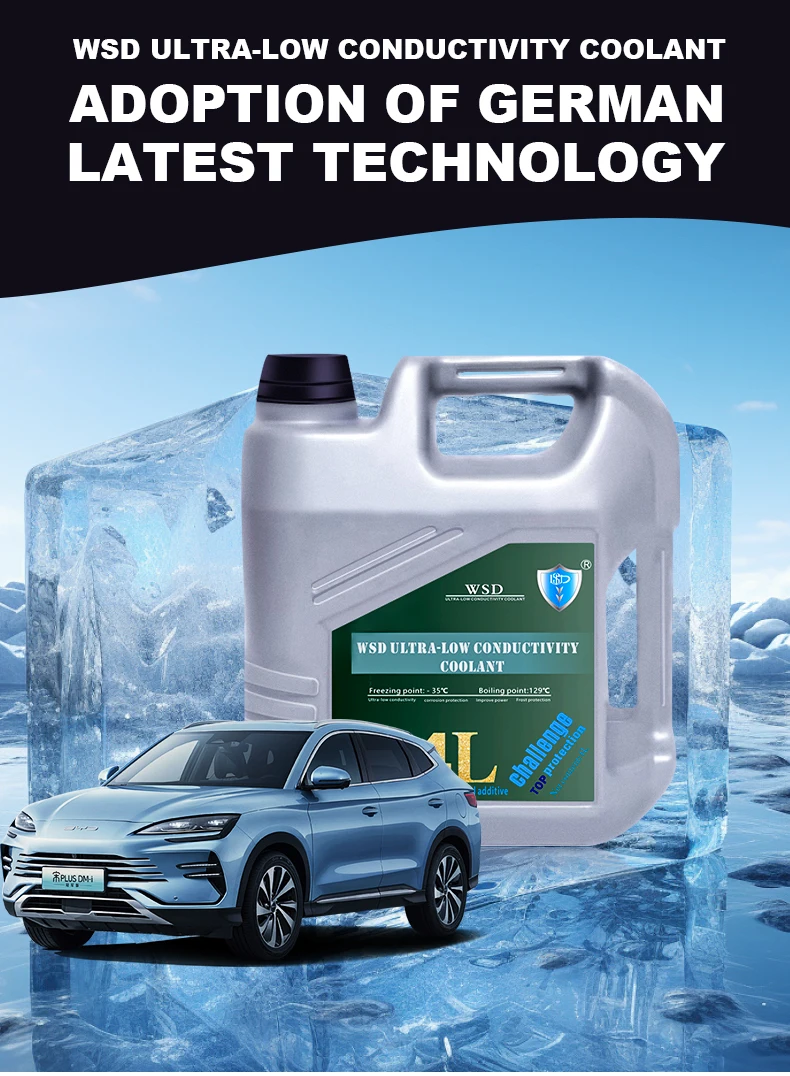 Ultra-low Conductivity Coolant - Safe Antifreeze for Evs