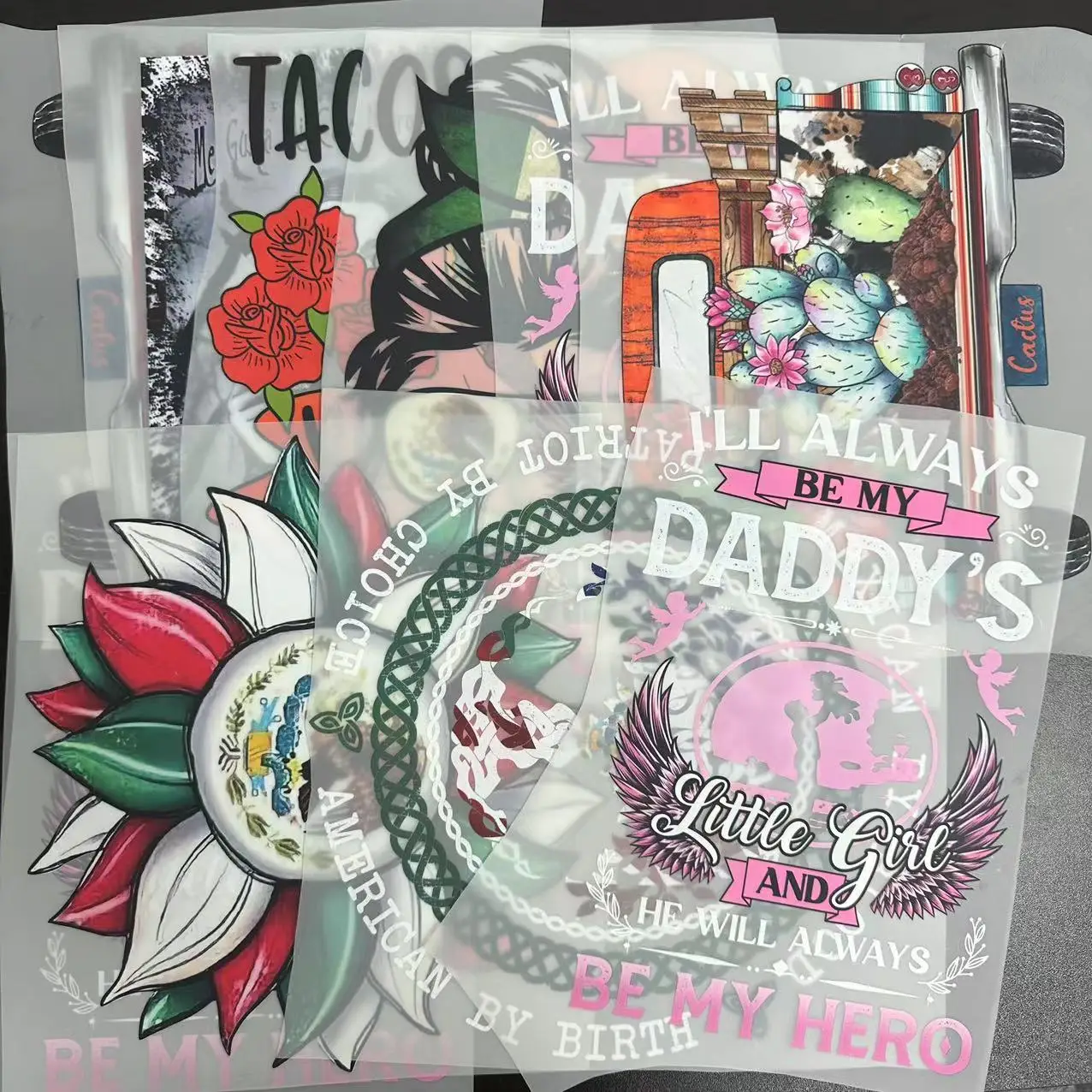 No Moq Plastisol DTF Transfers Cartoon Custom Ready to Press Heat ...