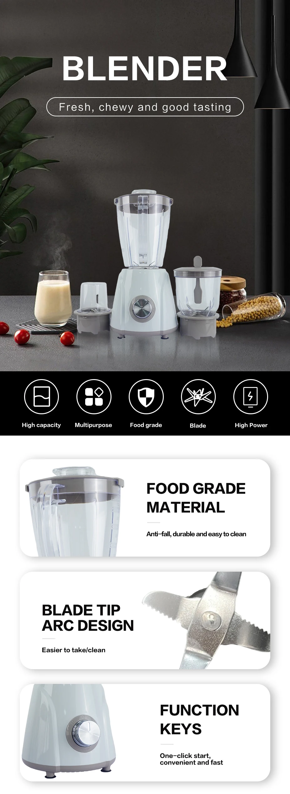 Multifunctional Electric National Blander Heavy Duty Industrial Fruit ...