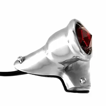 Red Lens Crocker Style Led Chopper Bobber Aluminum Vintage Motorcycle ...