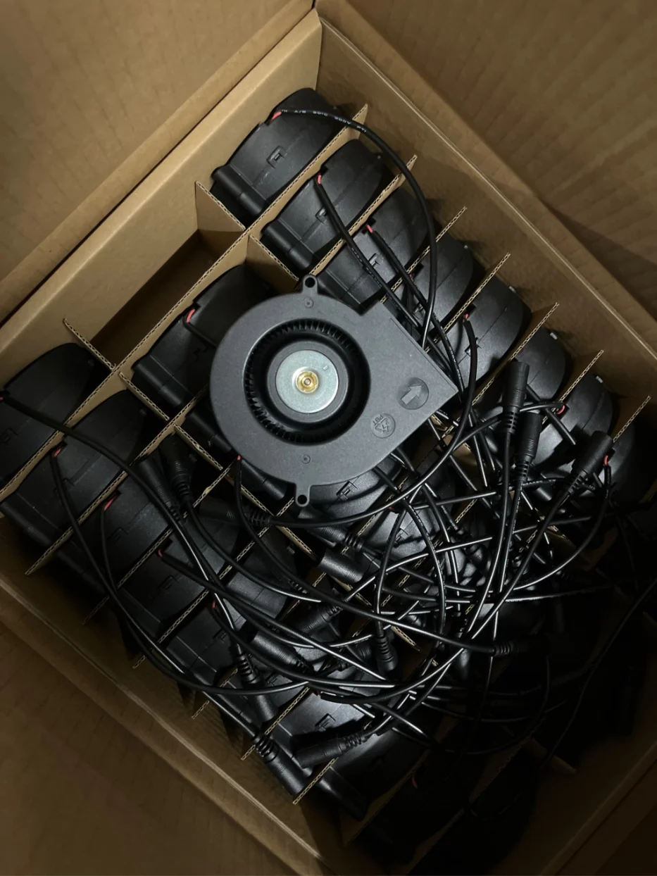 97mm 12v 2a 5300rpm Centrifugal Air Blower Fan with 3 Speeds Controller ...