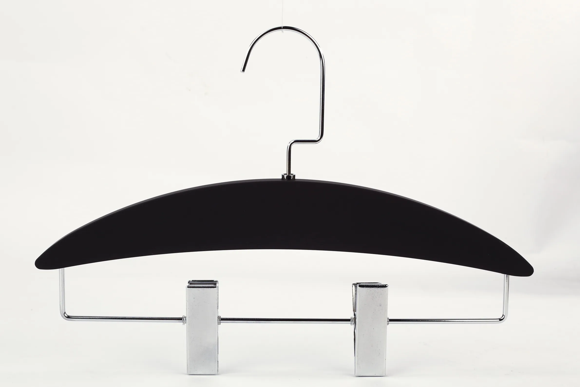 Wholesale Solid Metal Clamp Wooden Cloth Trouser Hanger Adjustable ...