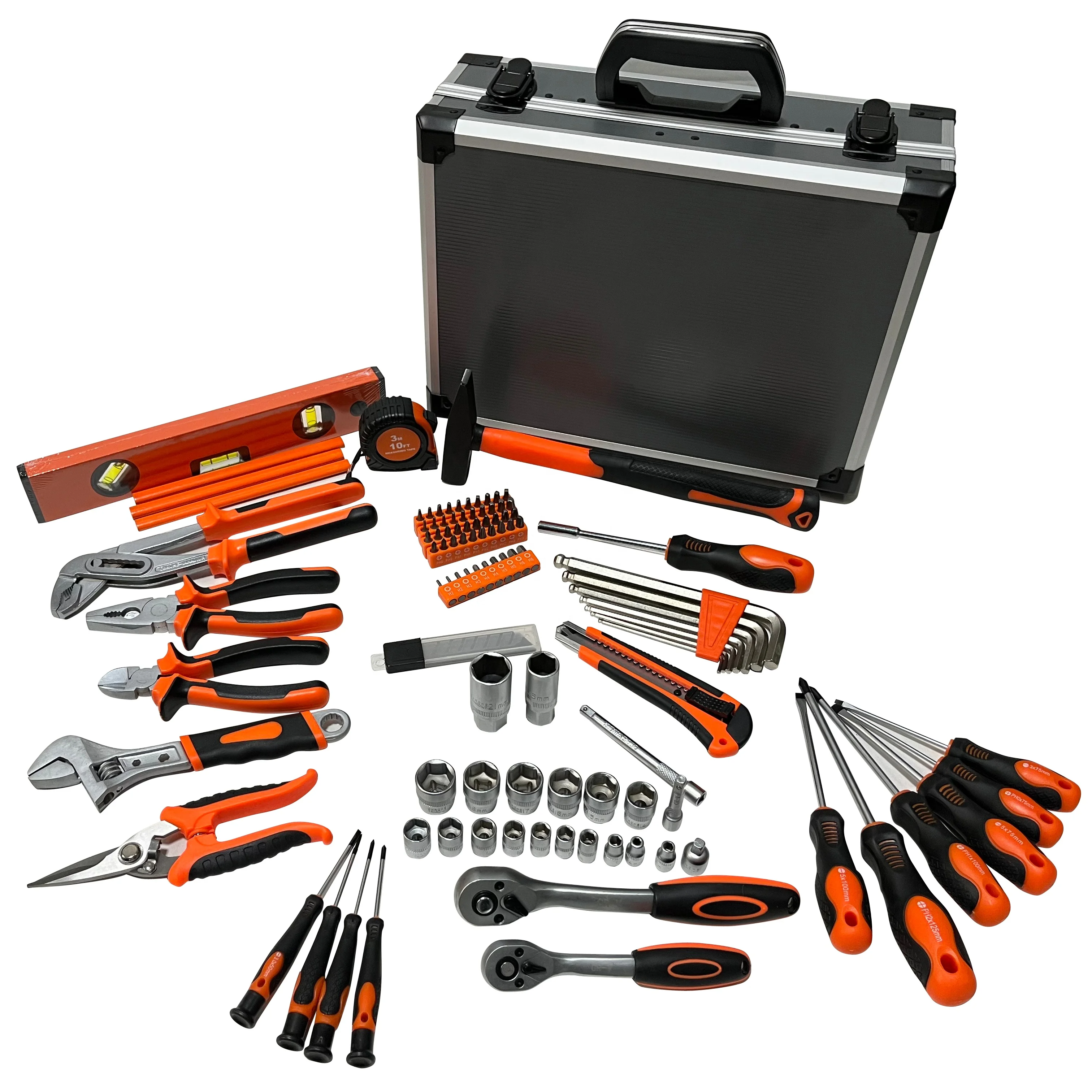 122pcs Mechanics Tool Kit In Aluminum Case - Buy Tools Set tool Kit ...