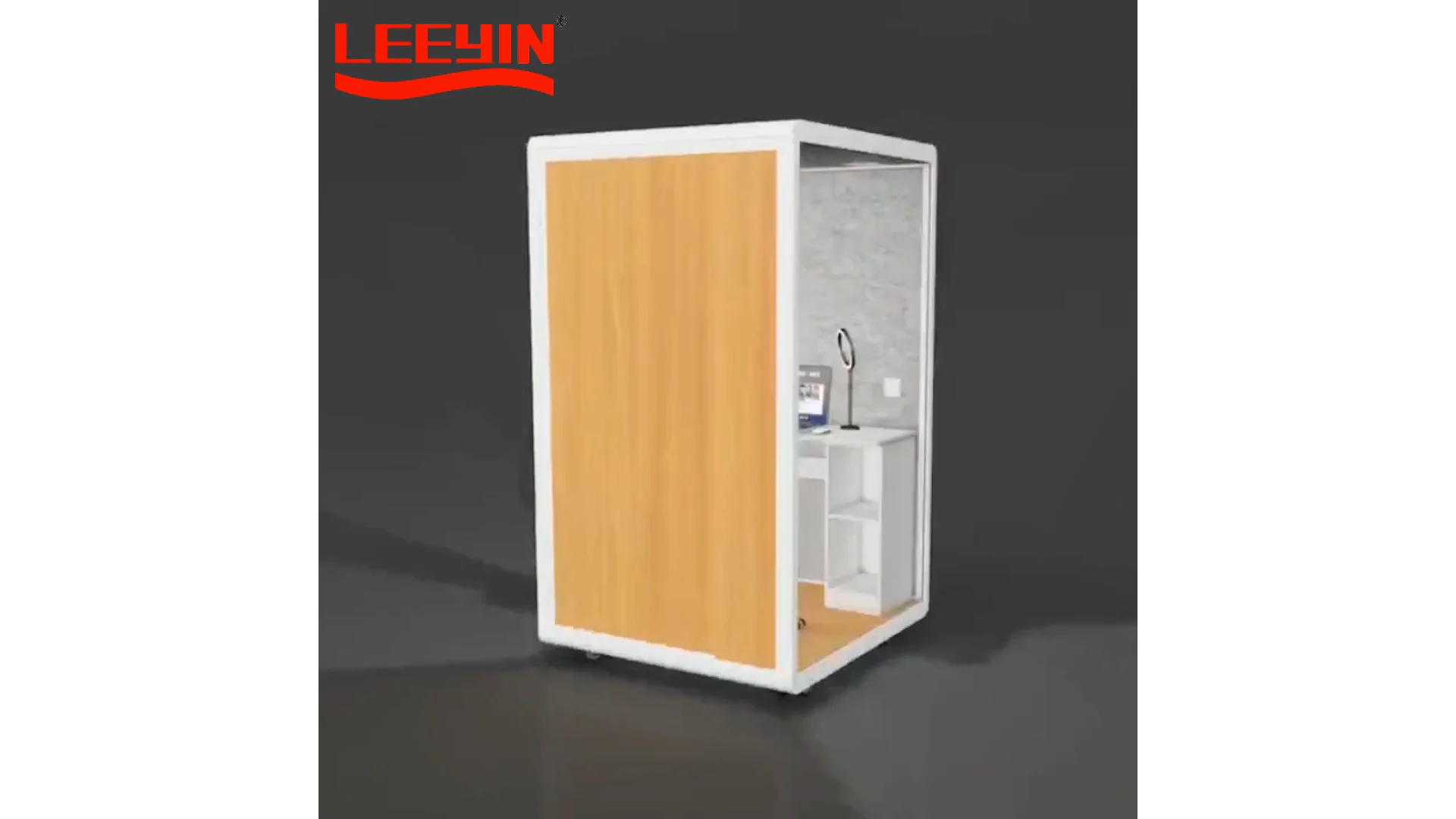Mini Telephone Cabin Sound Isolation Booth Office Working Room Acoustic ...