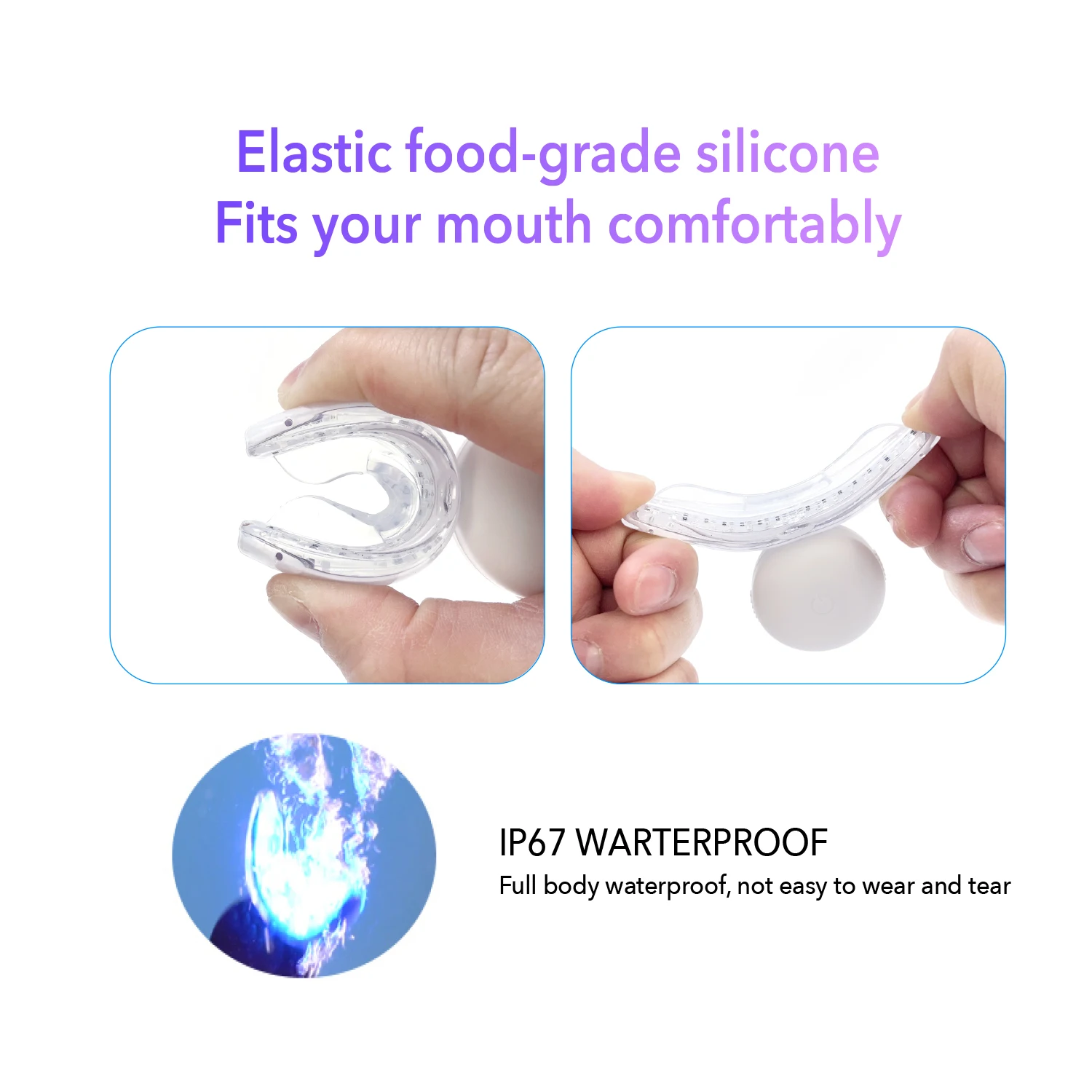 Wireless Rechargeable LED Light Teeth Whitening Kit