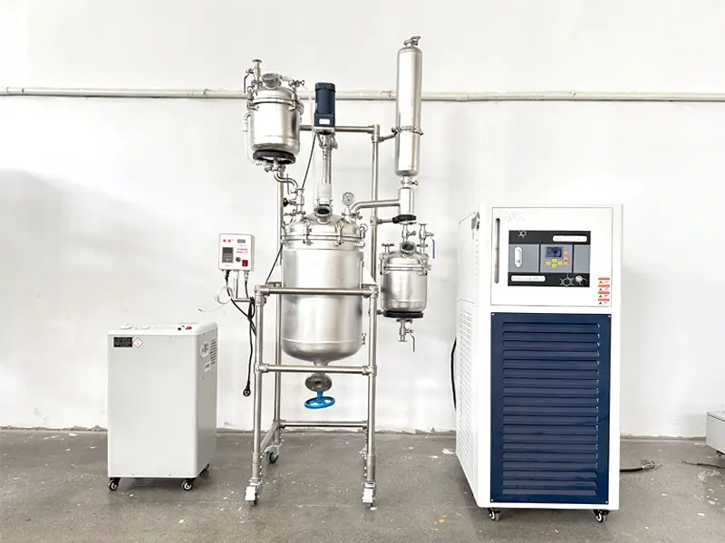 50l Ex-proof Stainless Steel Jacketed Batch Reactor For Peptide ...