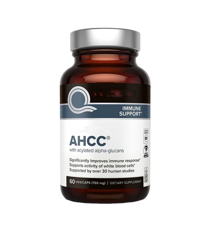 Dietary Supplements Flower Mushroom Mycelium Blends Ahcc Vegan Capsule ...
