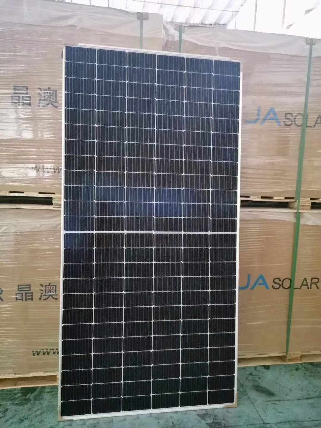 Ja Solar Panels 550w 555w All Black Bifacial Pv Module N-type Ja Solar ...