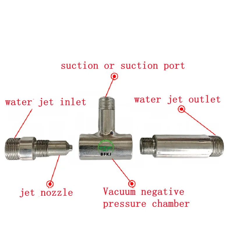 NPT Interface Stainless Steel Venturi Injectors for Water Treatment