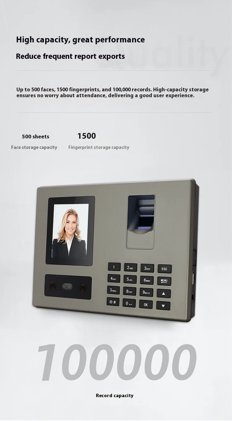 Customizable Face Recognition Attendance Punch Machine Sign-In for Sign ...