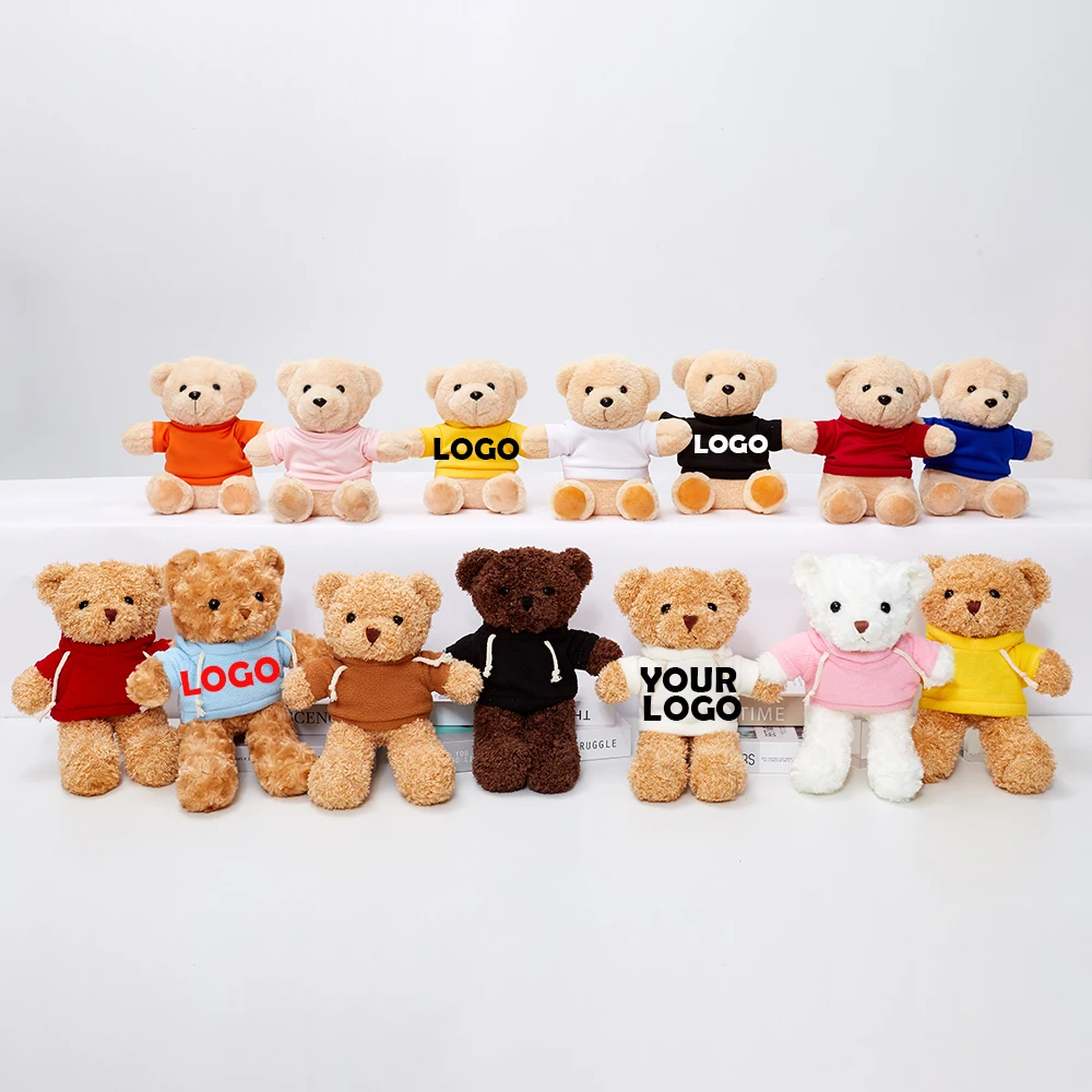 Wholesale 23cm Cute Teddy Bear Company Promotional Gifts Custom Logo ...