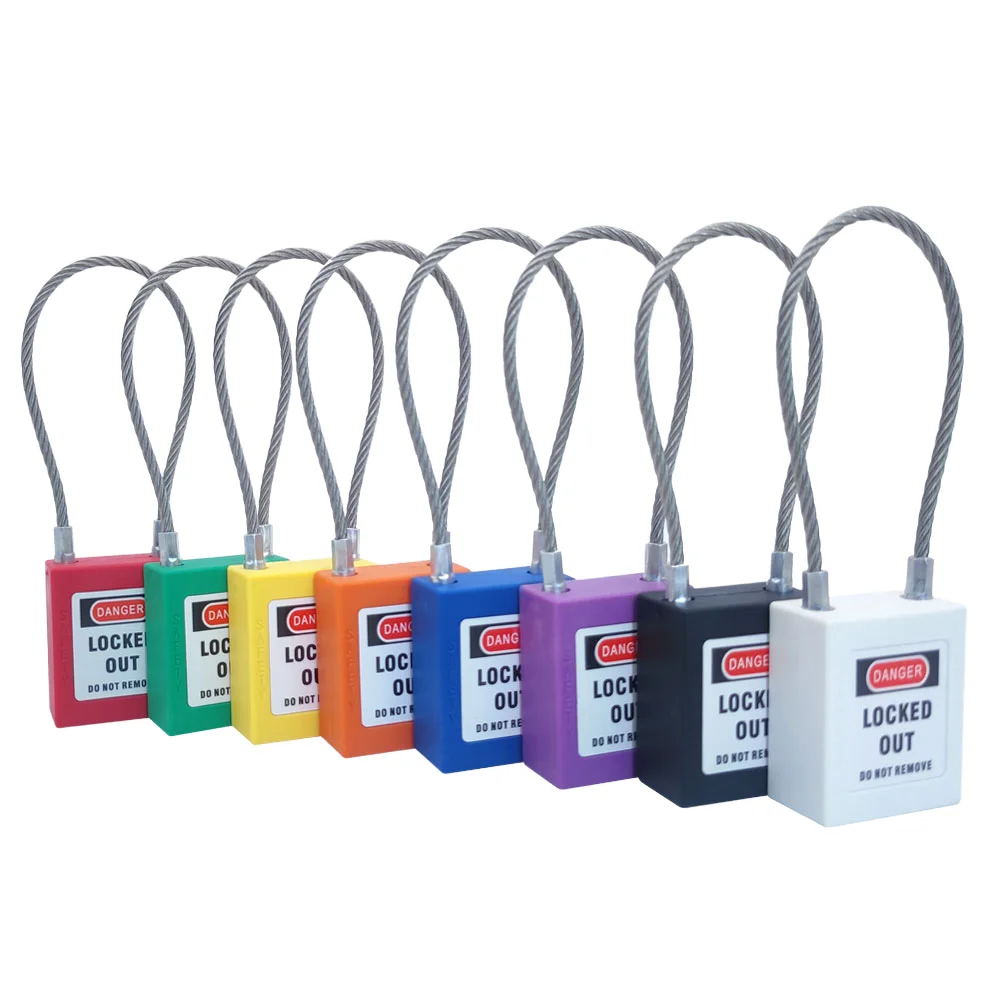Osha Compliant Premium Loto Steel Cable Locks Industrial Lockout-tagout ...