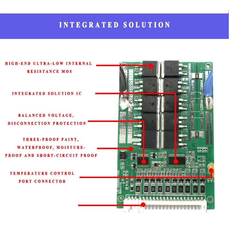 18650 Battery Pack Balancer Charge Bms 20s 50a 60a 70a 72v Lithium ...