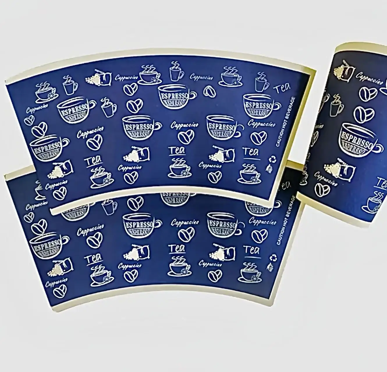 Two Color Printing Pe Cup Paper Fan,Made In China - Buy Pe Paper Fan ...