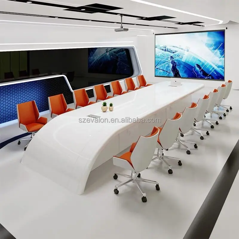 Classic Modern Office Desk Meeting Room Boardroom Conference Meeting ...