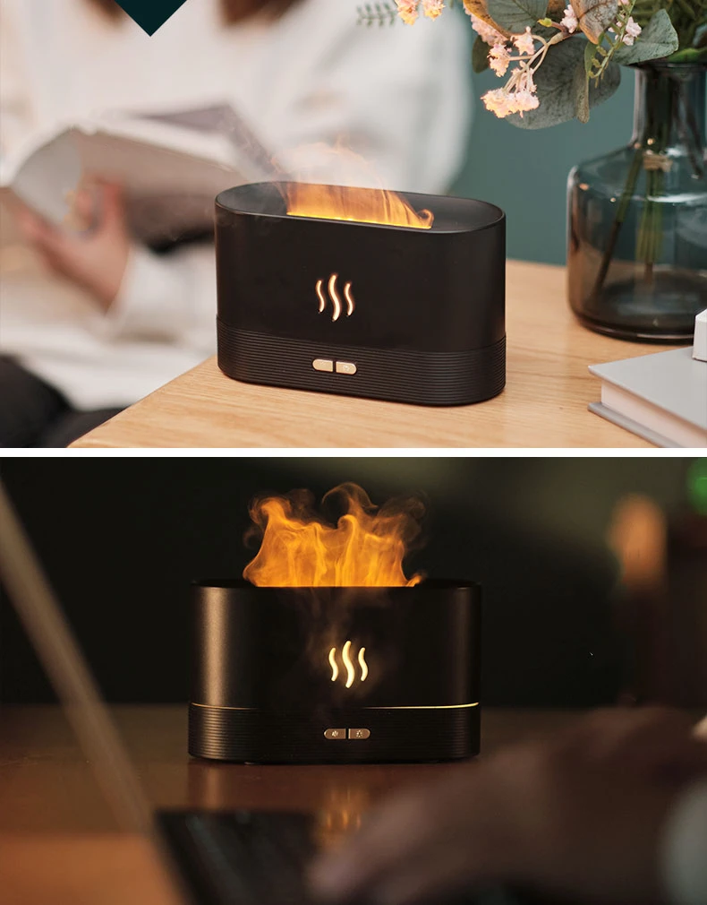 Wholesale Customized Ultrasonic 3D Fire Fragrant Air Humidifier