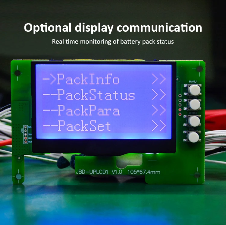 Smart BMS 15S 16S 100A Communicant PCB with CAN bus - YORIYOI