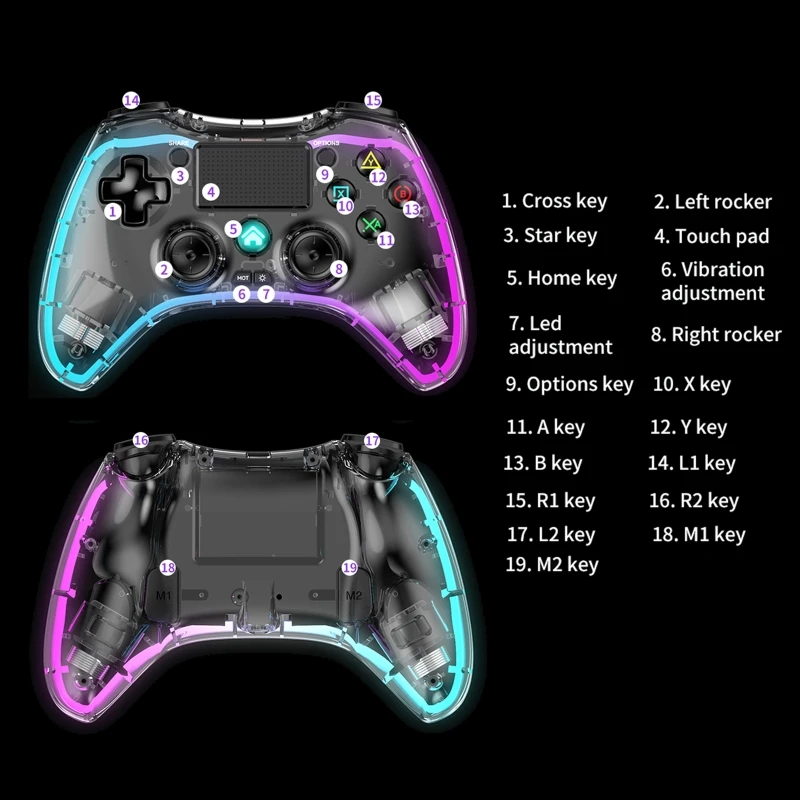 Trigger Game Controller Joystick Wireless Gaming Gamepad for Nintendo ...