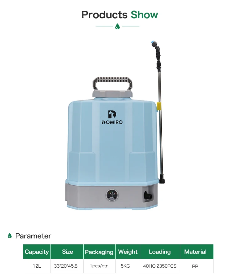 New Greenhouse Plastic Backpack 12l Battery Charger Fertilizer Sprayers ...