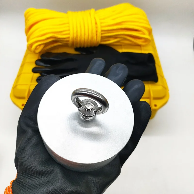 D90mm 1550kg Fishing Magnet 360 Degrees 3800lbs Strong Neodymium ...