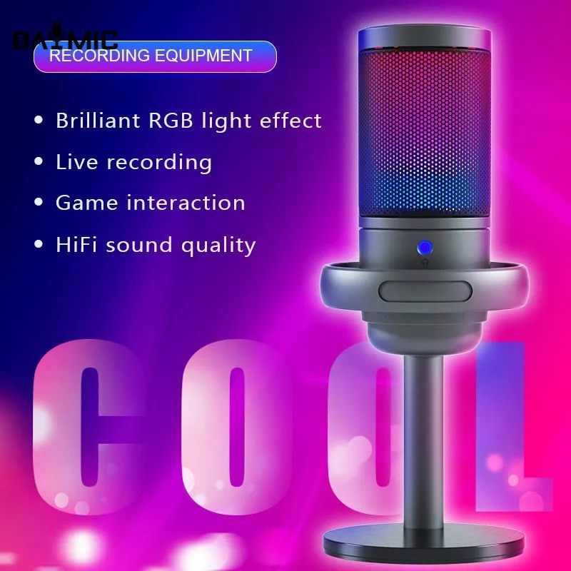 Coconise USB Gaming Microphone - Dynamic Cardioid Mic with Noise ...