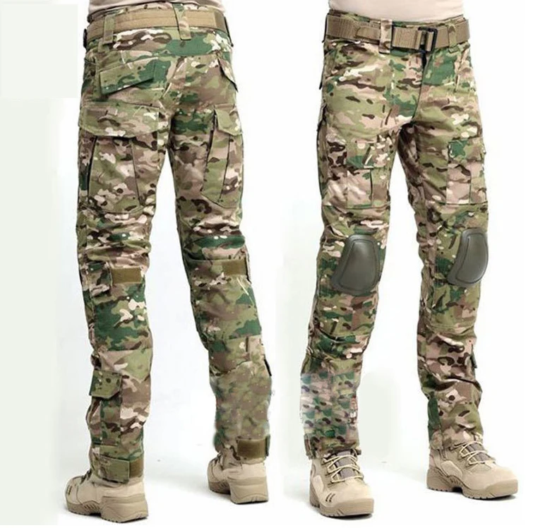 Men's Clothes G3 Combat Pants With Knee Pads Trousers Paintball ...